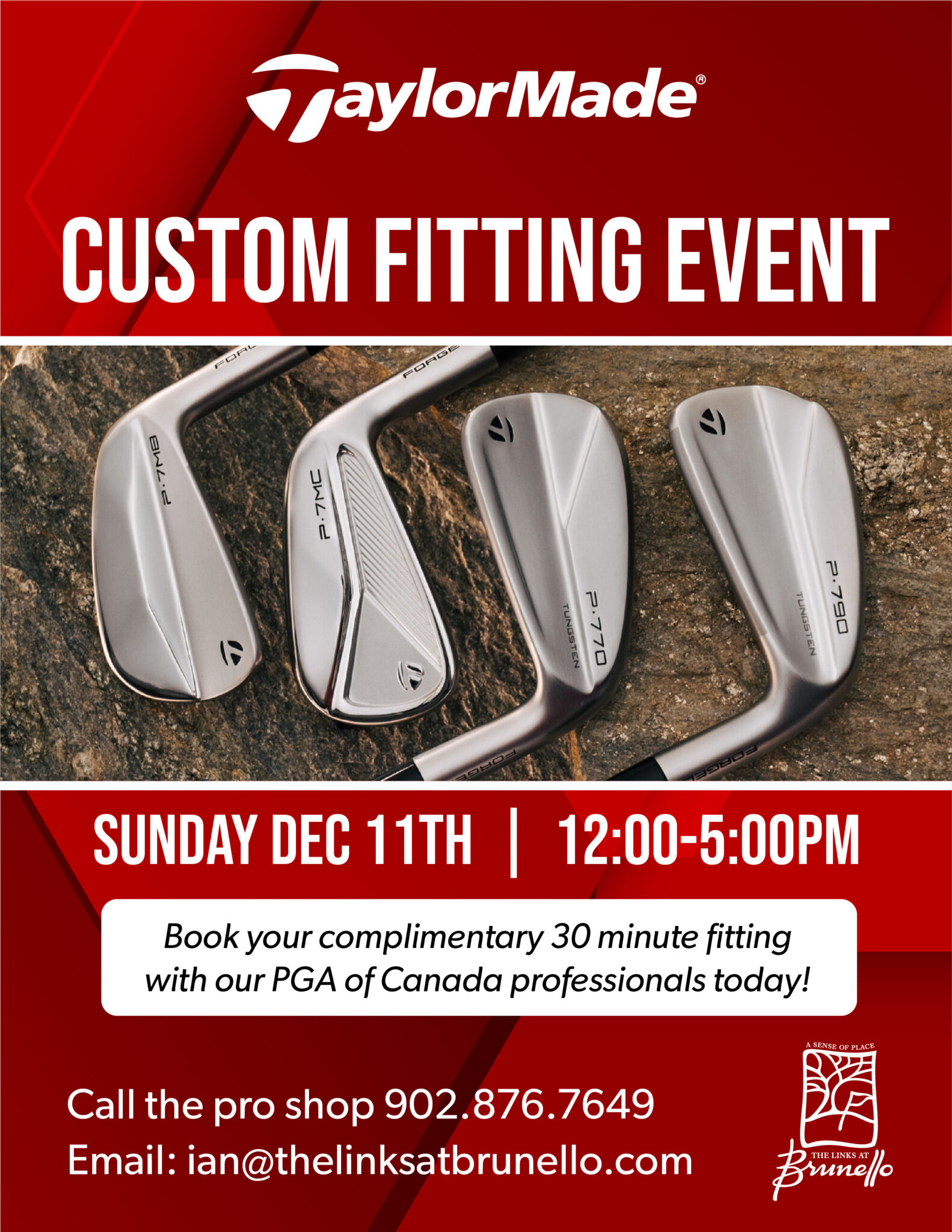 Taylormade Custom Fitting Event - The Links at Brunello